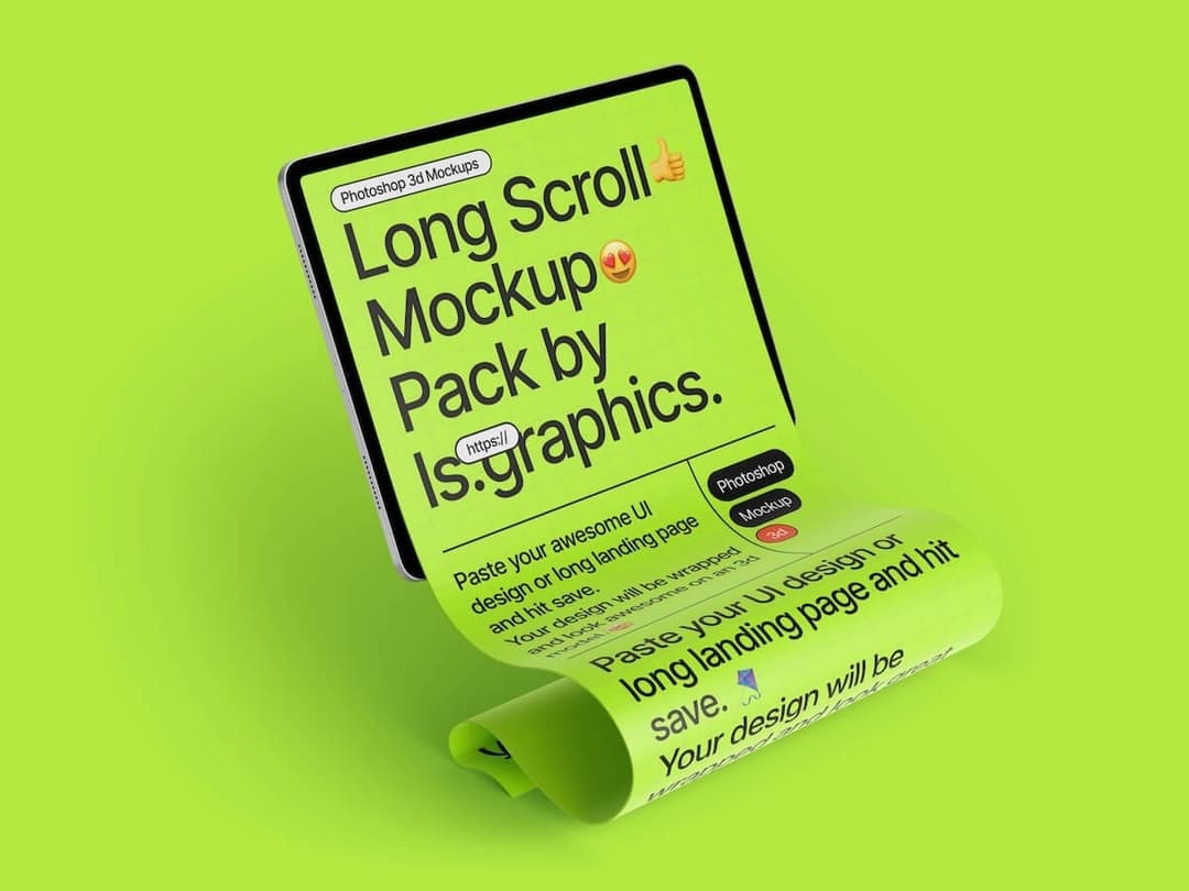 Long Scroll Mockups [PSD]