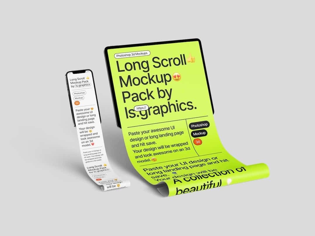 Long Scroll Mockups [PSD]