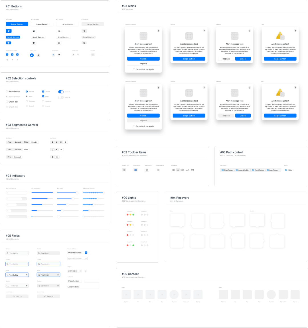 Free MacOS 11 Big Sur UI Kit