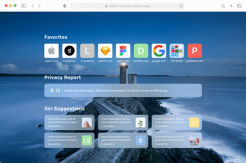 Free MacOS 11 Big Sur UI Kit