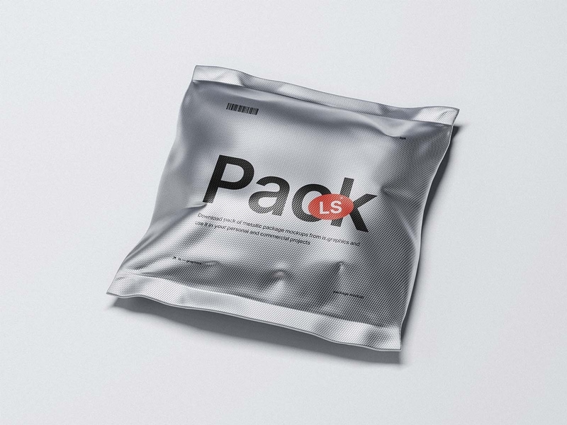 Metallic Packages Mockup Bundle