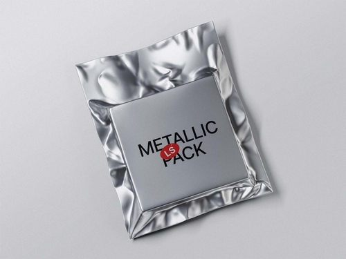 Metallic Packages Mockup Bundle