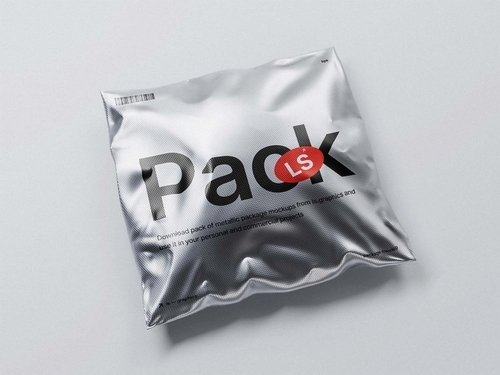 Metallic Packages Mockup Bundle