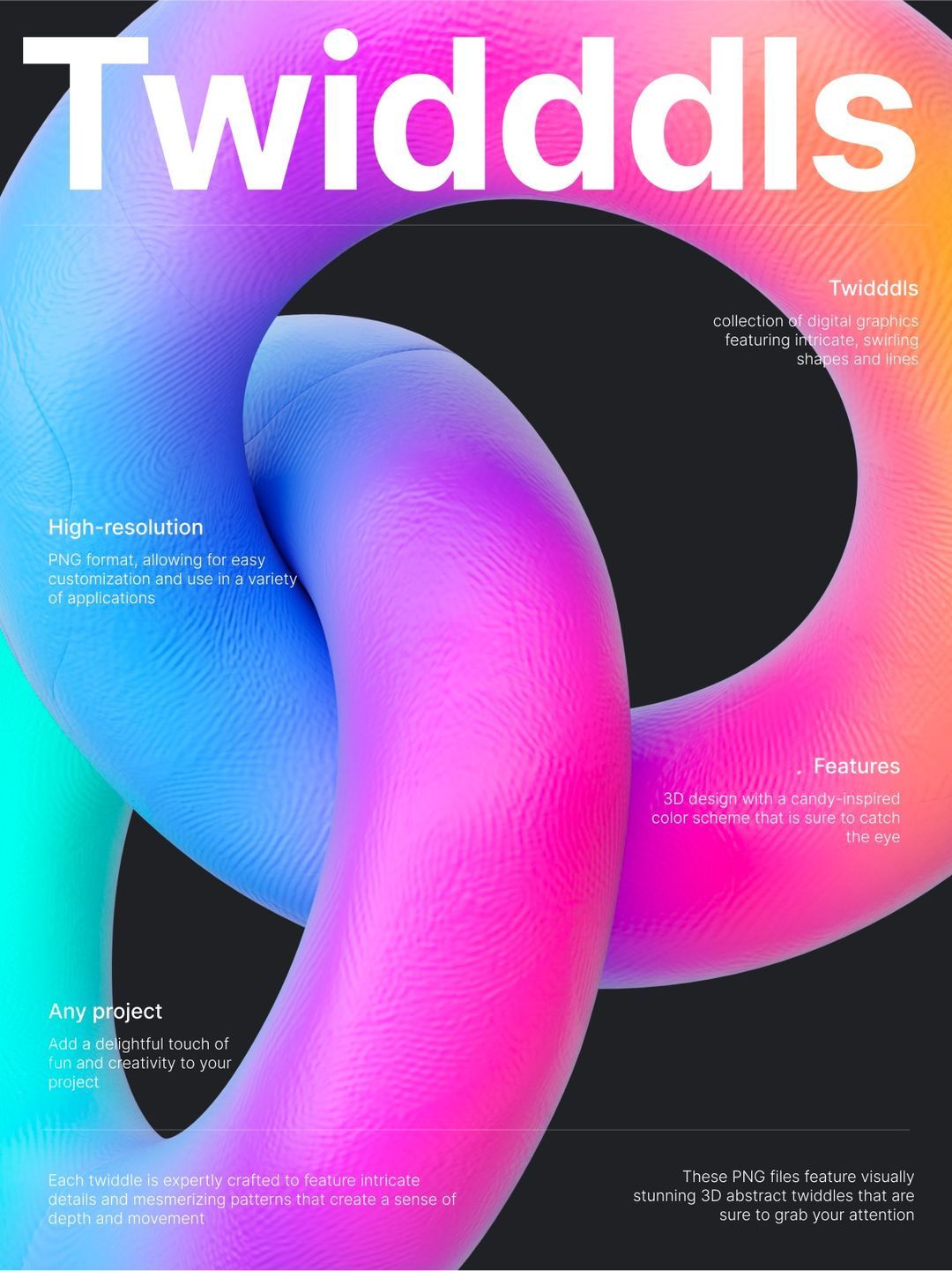 Twidddls. Abstract 3D Elements