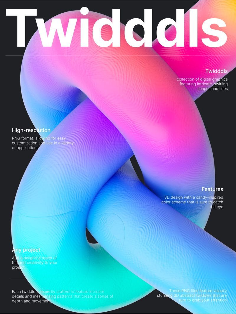 Twidddls. Abstract 3D Elements